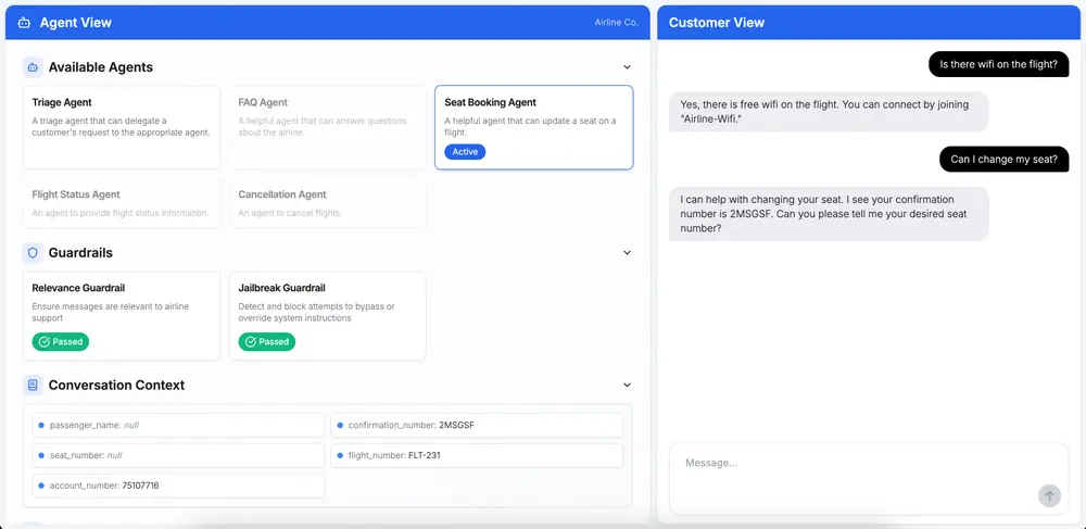 OpenAI 开源航空客服 AI 演示项目：展示 Agents SDK 多智能体协作能力 | SD百科导航